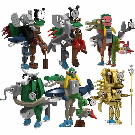 WhiCraftToy Fusion Monster Tralalero Building Bricks – Creative Toy Set ...