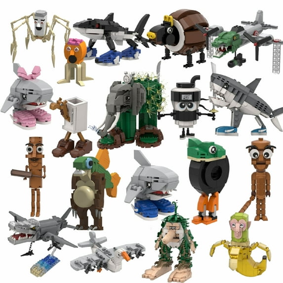 WhiCraftToy Italian Brainrot Building Block Toys, Tralalero Tralala ...
