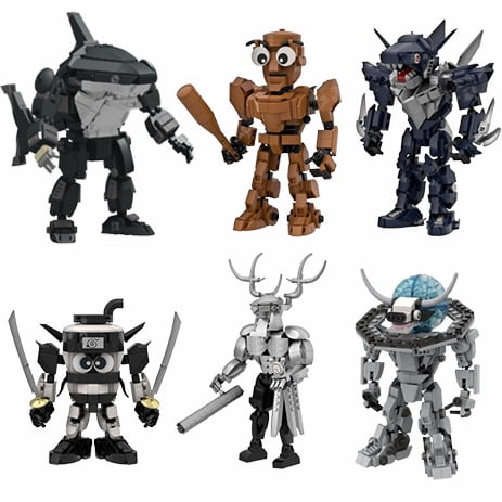 WhiCraftToy Italian Brainrot Characters, Block Toy Set Featuring Combat ...