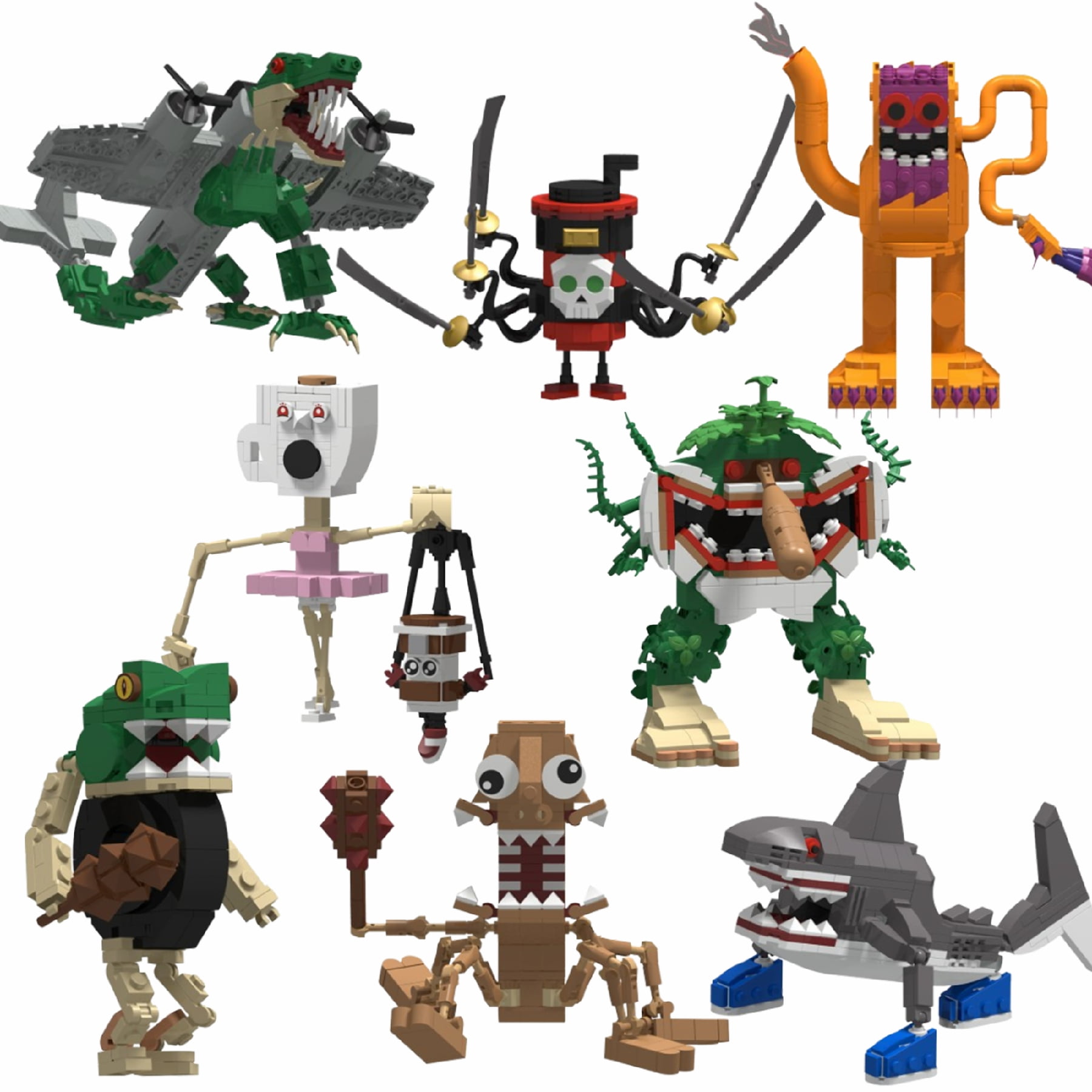 WhiCraftToy Mutant Shanhai Legends Brick Set – Creative Animal ...