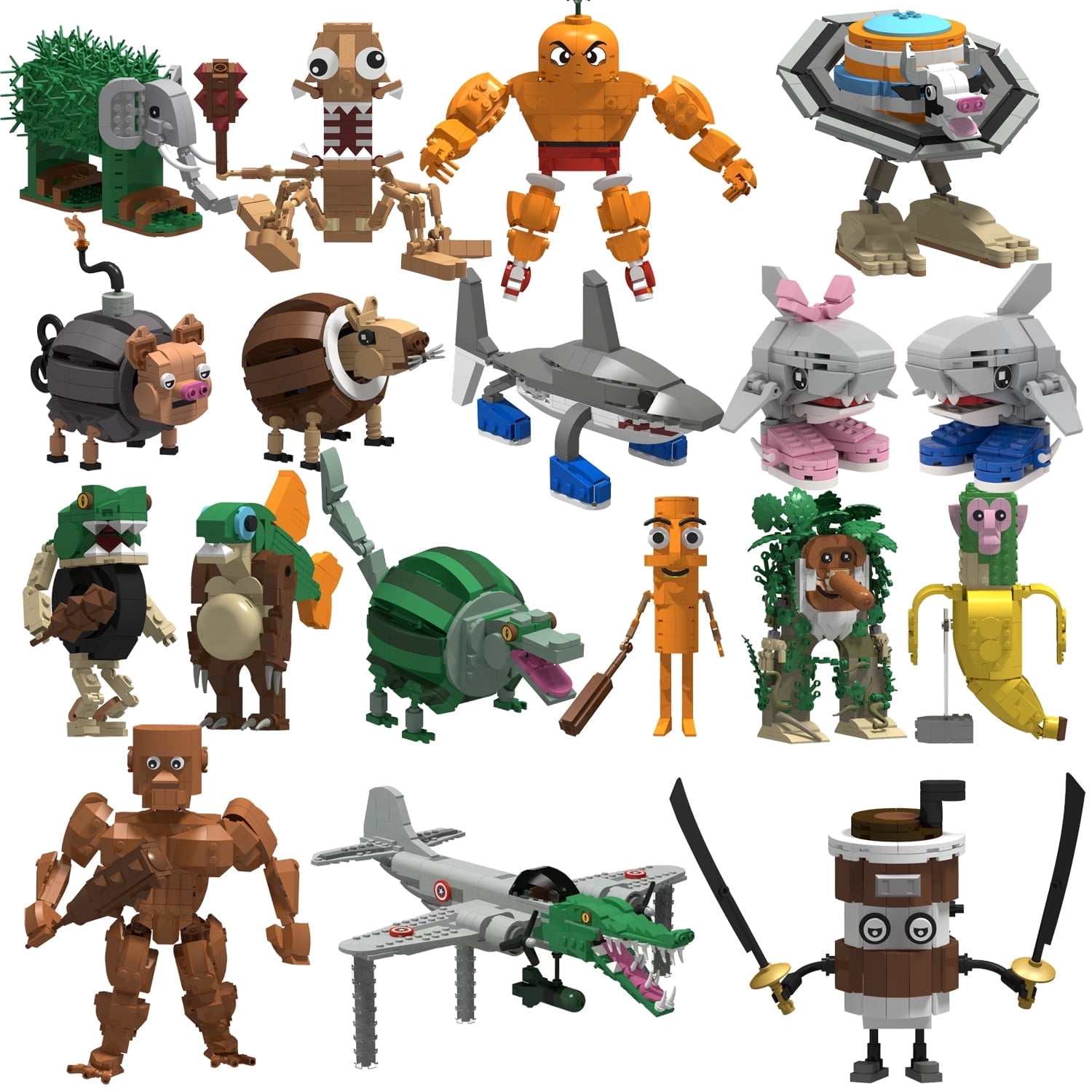 WhiCraftToy Italian Mythical Creature Building Block Set – Creative ...