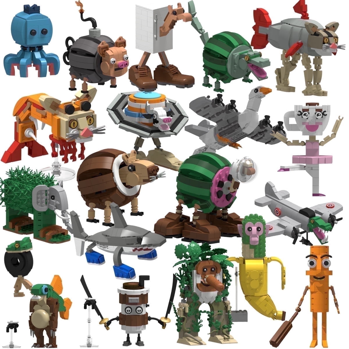 WhiCraftToy Italian Mythical Creature Building Block Set Collectible ...