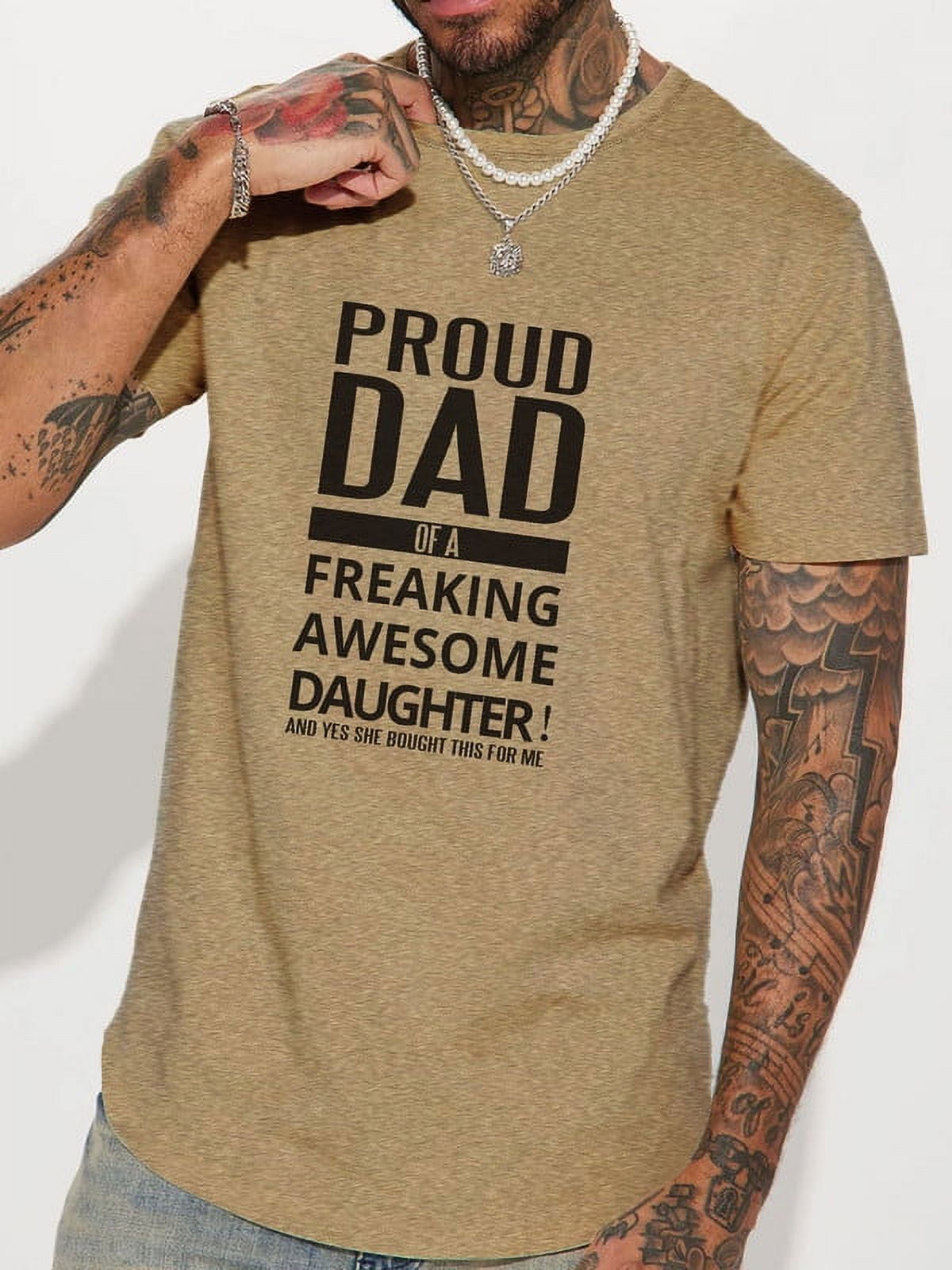 Whichone Proud Dad Shirt Amazing Dad Mens Graphic Leisure Comfy T-shirt ...