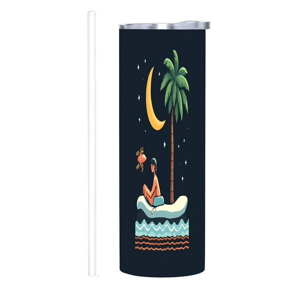 Whimsical 20 oz Stainless Steel Insulated Tumbler - Dark Blue Travel ...
