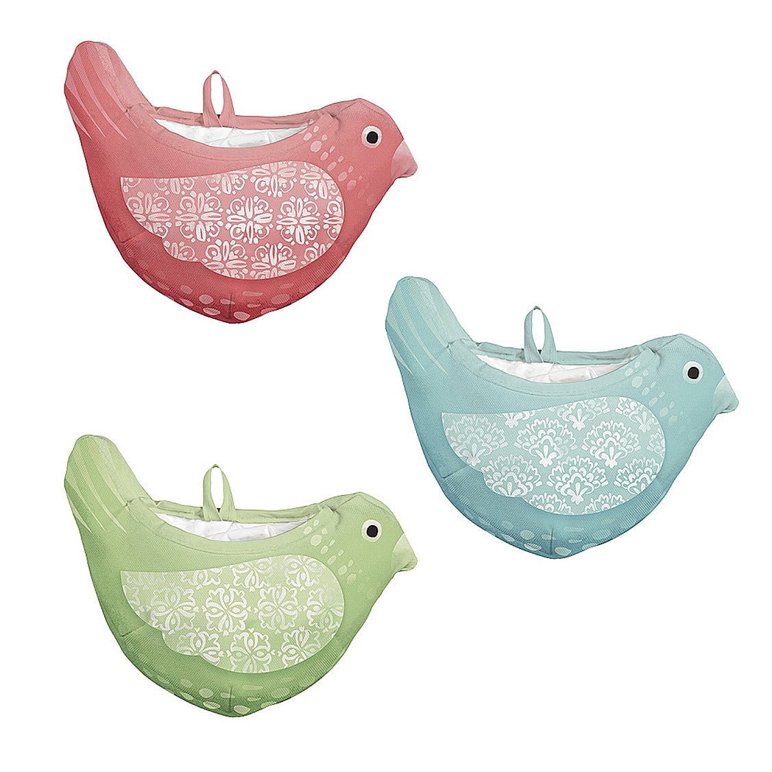 Whimsical Bird Fabric Wall Planters, Set of 3 - Walmart.com