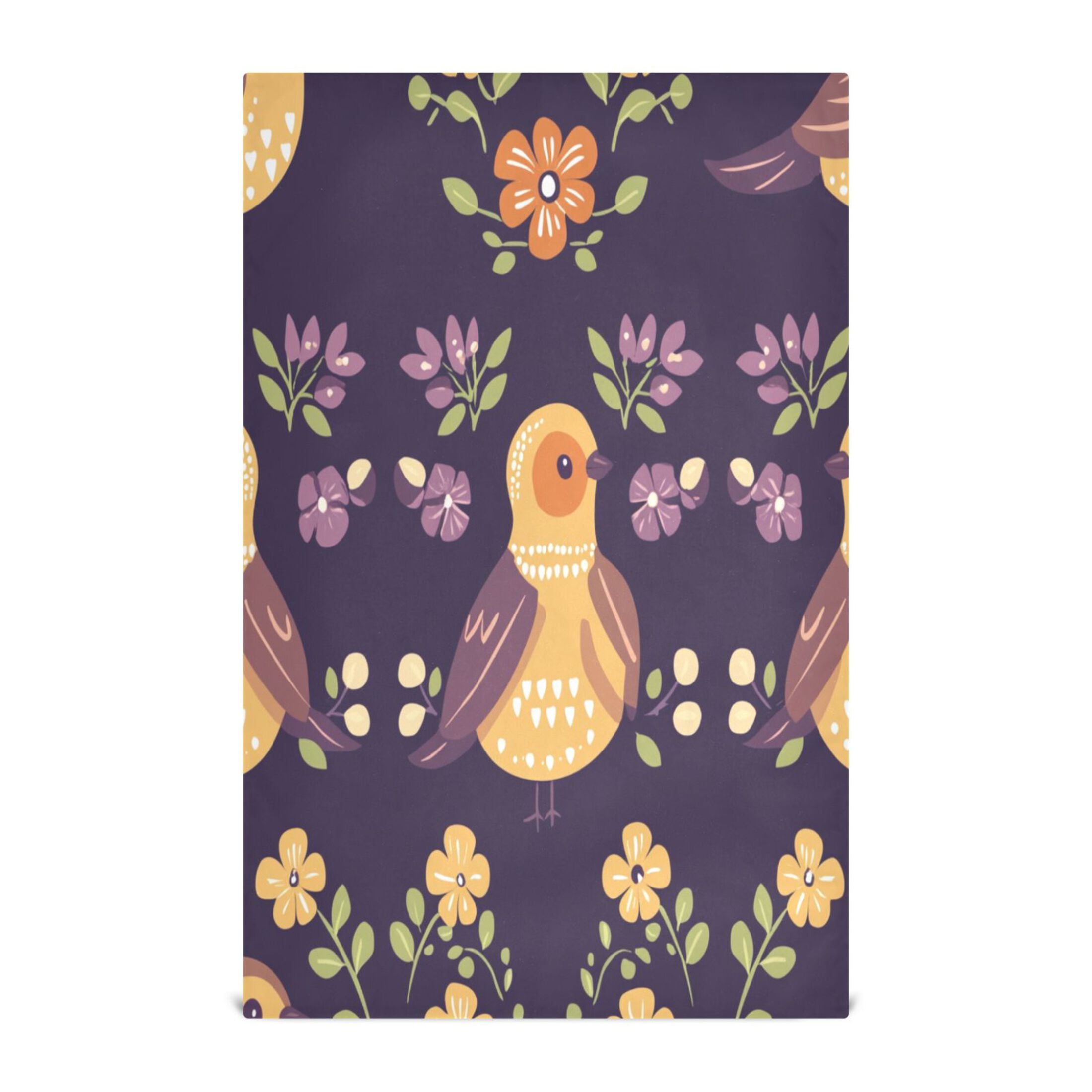 Whimsical Bird Pattern Kitchen Towels 6-Piece Pack Tea Towels for ...