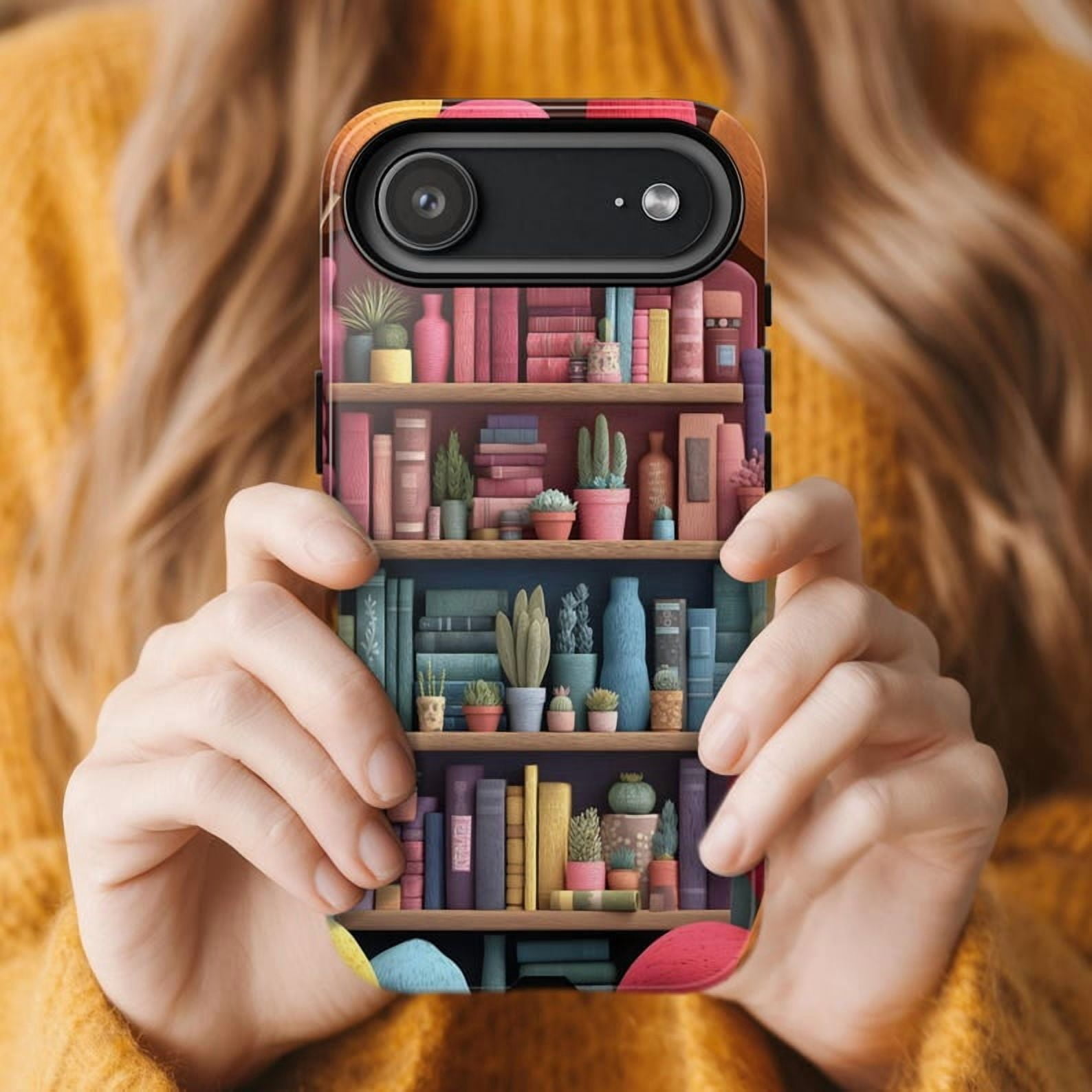 Whimsical Book Nook Library iPhone Case Cozy Reader Aesthetic Artwork ...