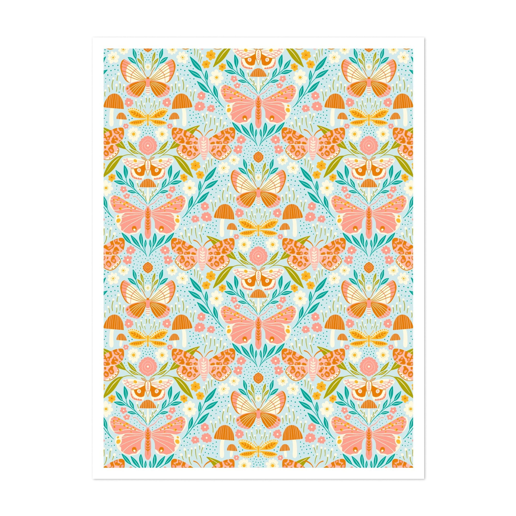 Whimsical Butterflies and Wildflowers - Digital Art Butterfly Floral ...