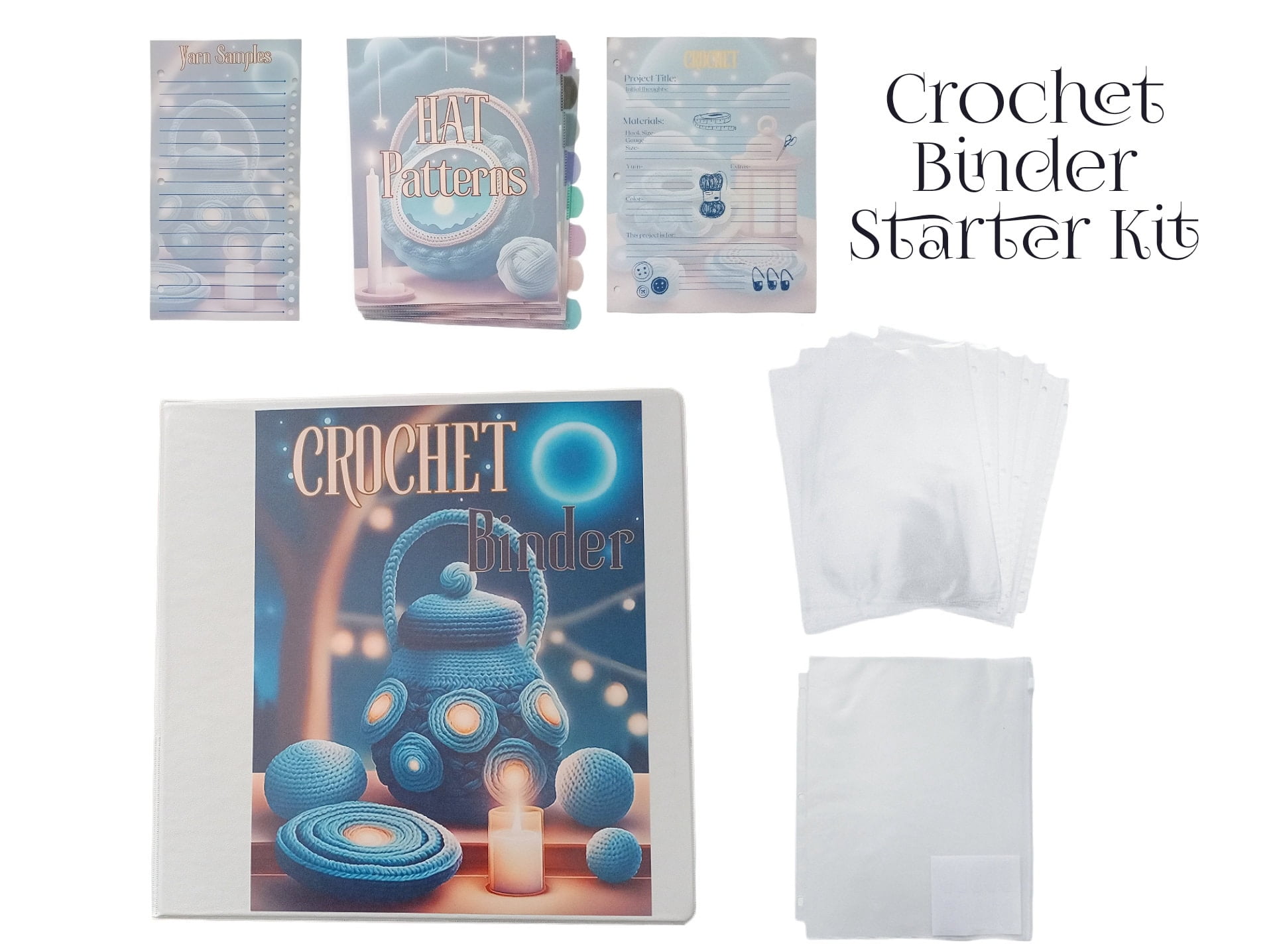 Whimsical Crochet Binder Starter Set - Walmart.com