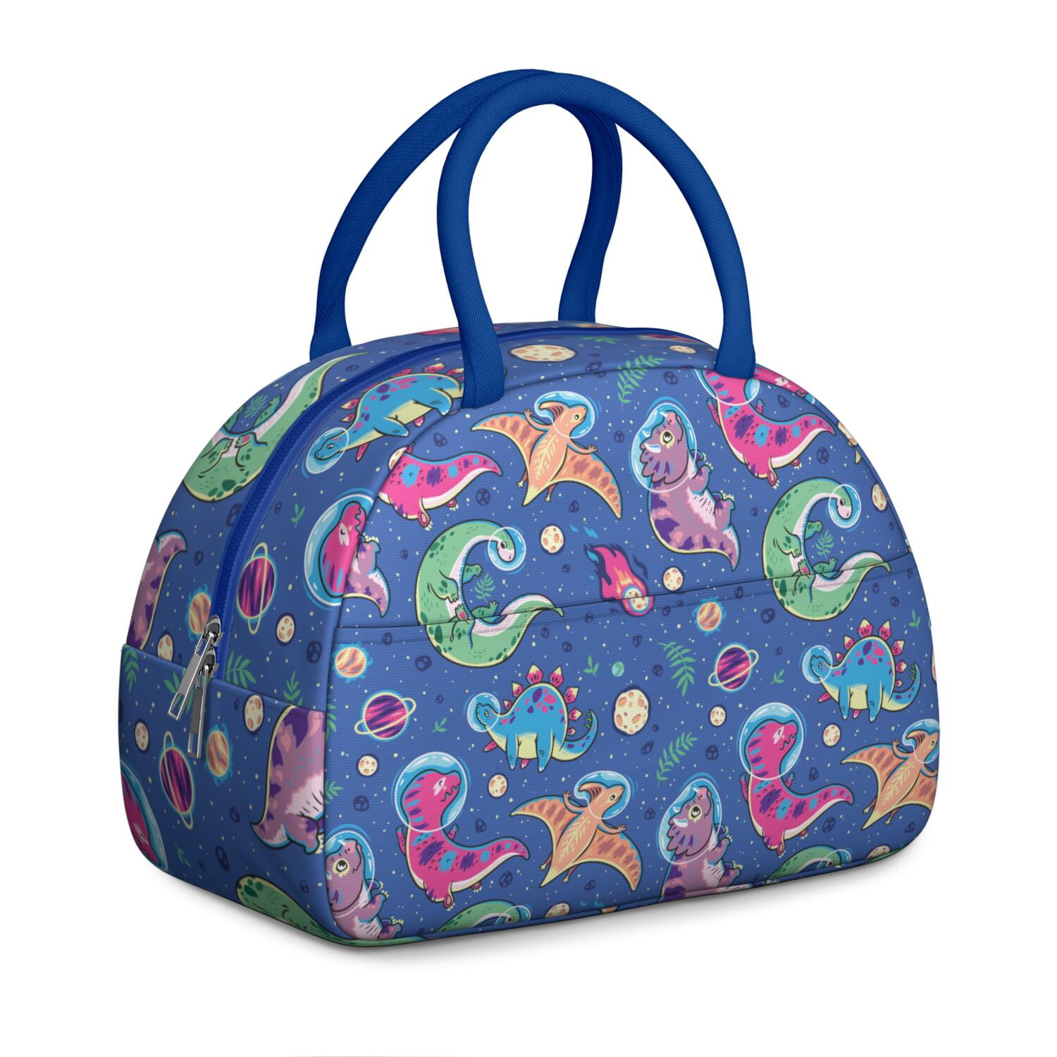 Whimsical Dino Skeleton Lunch Bag – Playful Cartoon Design for Dino ...