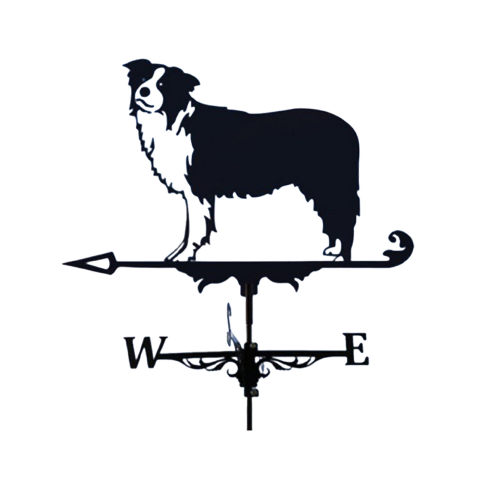 Whimsical Dog-Shaped Weather Vane Heavy-Duty Metal Wind Direction ...