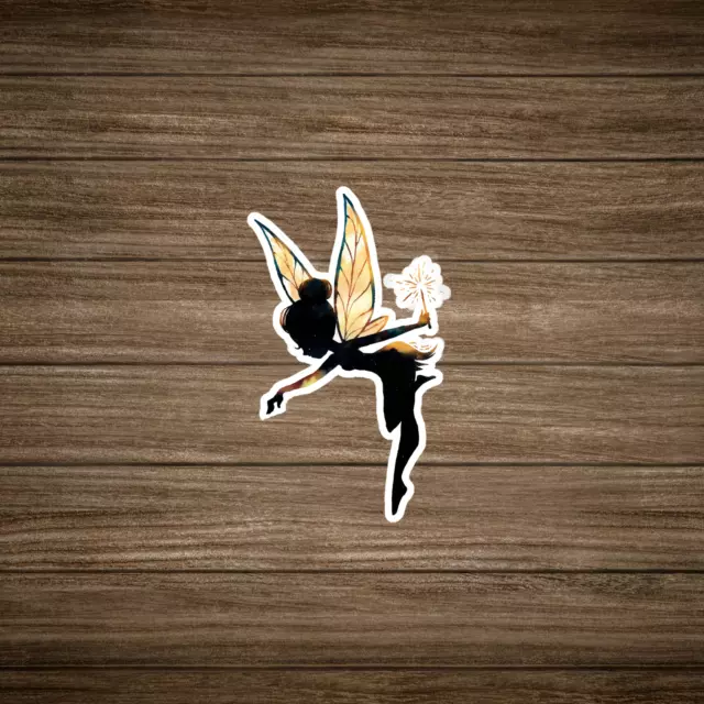 Whimsical Fairy Silhouette Sticker - Magical Fantasy Art Decalphone ...