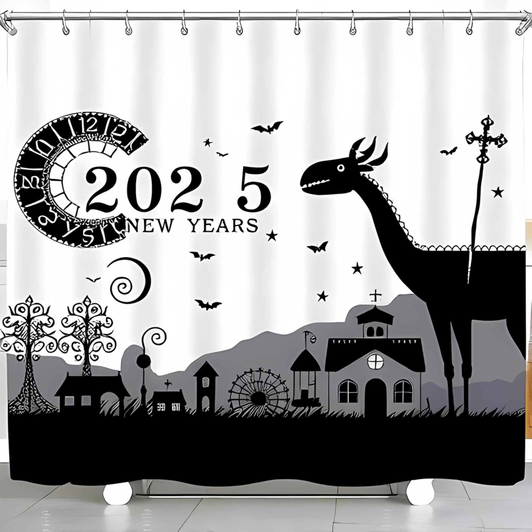 Whimsical Fairytale Castle Shower Curtain 2025 - Cartoon Design with ...