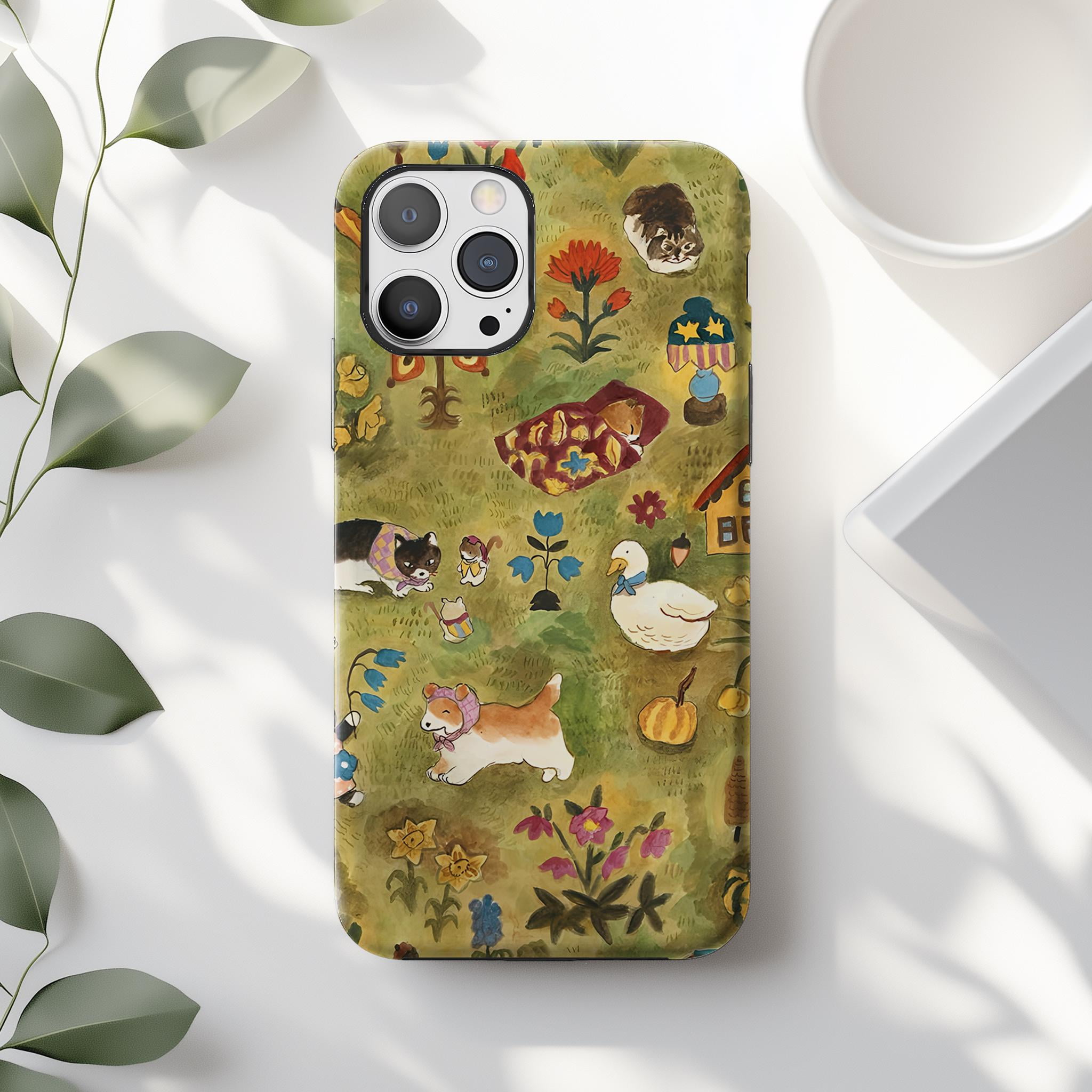 Whimsical Farm Animals Cute Duck Cottagecore Collage Case for iPhone 17 ...