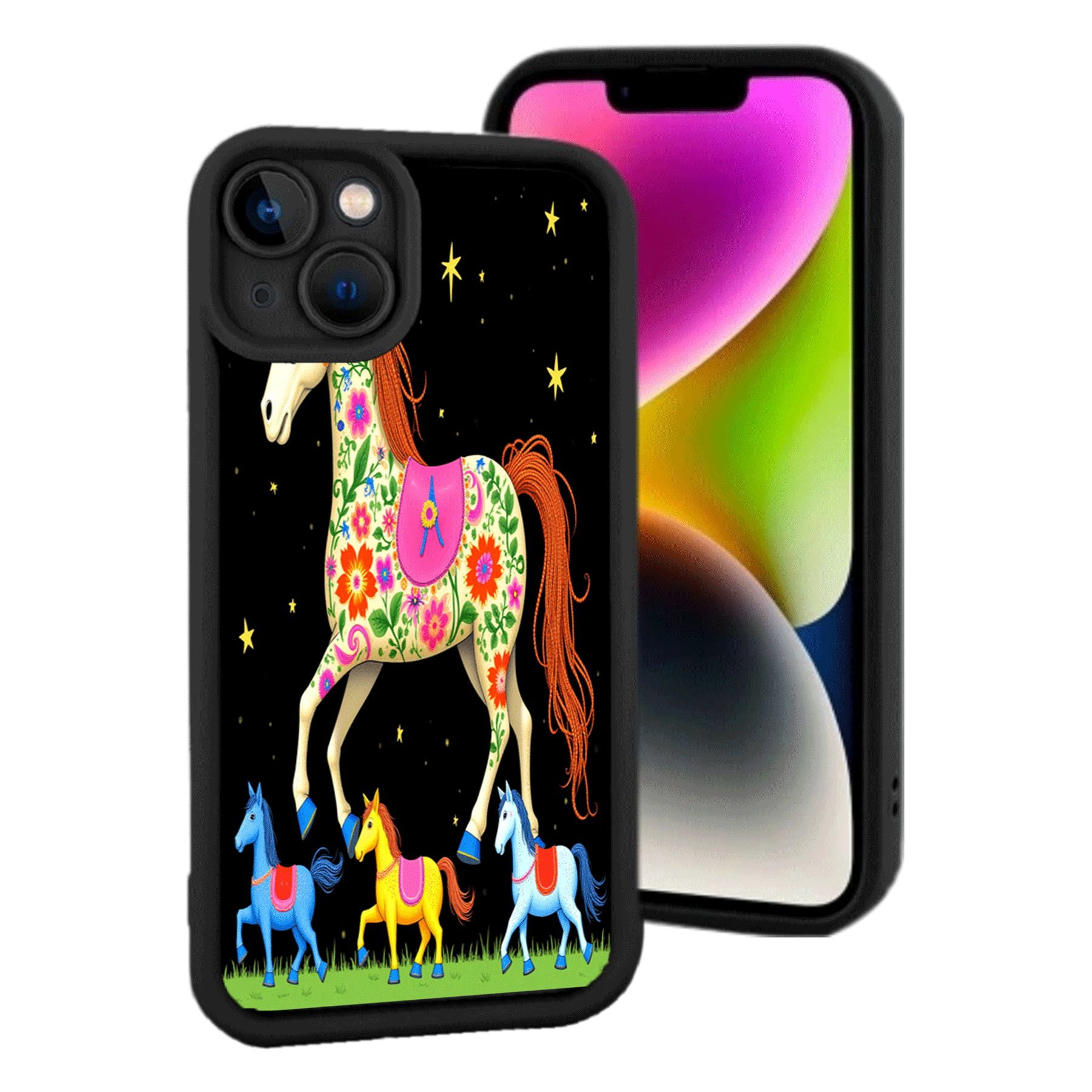Whimsical Floral Pattern Lightweight Phone Case for iPhone 15 ...