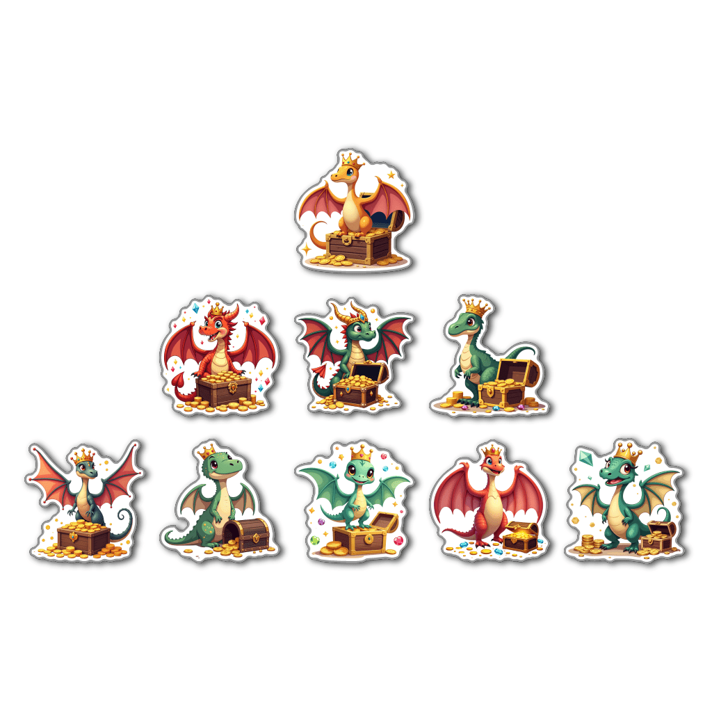 Whimsical Fridge Magnet Dragon Refrigerator Magnet Treasure Magnetic ...