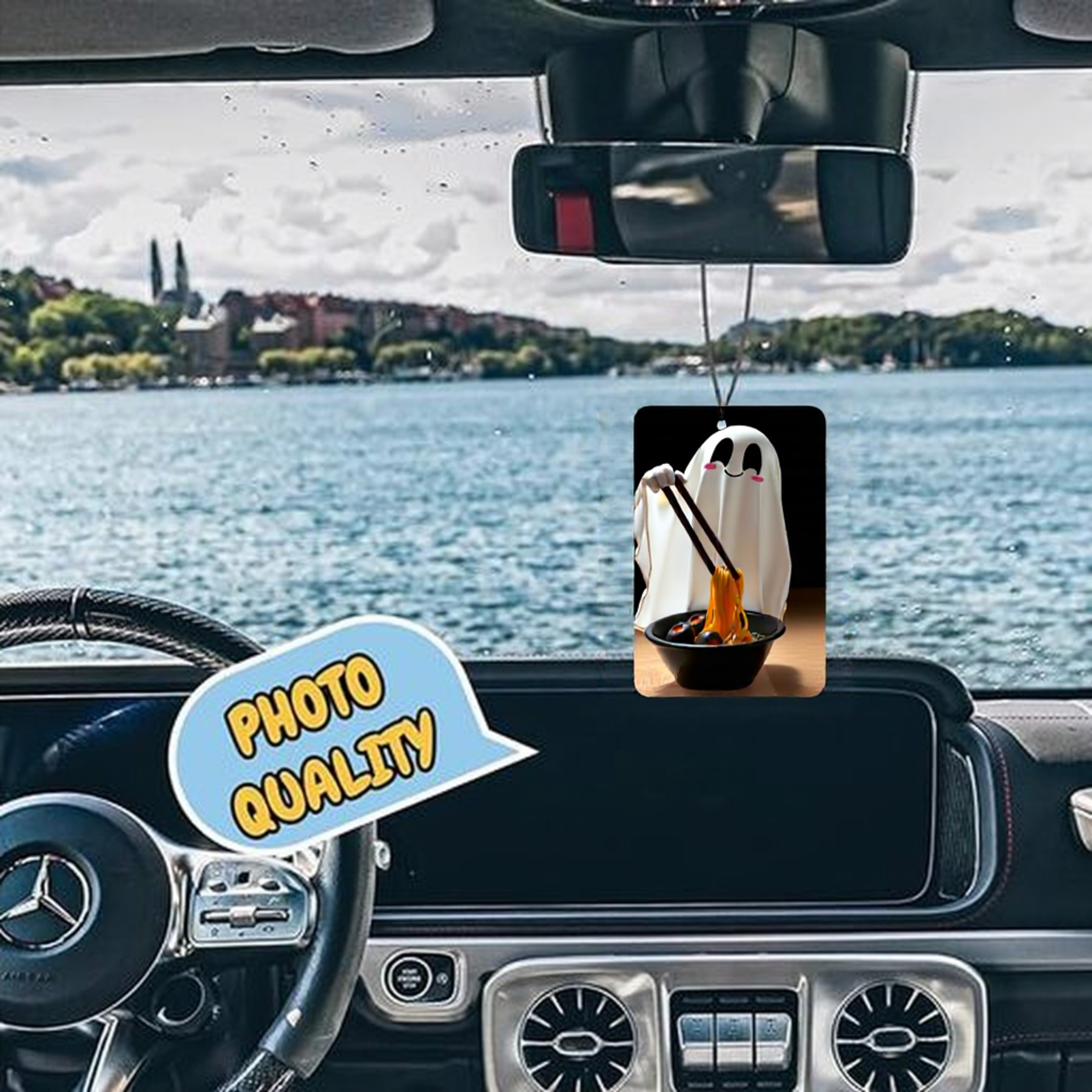 Whimsical Ghost Air Fresheners for Car - 30 pcs Cheerful Design with ...
