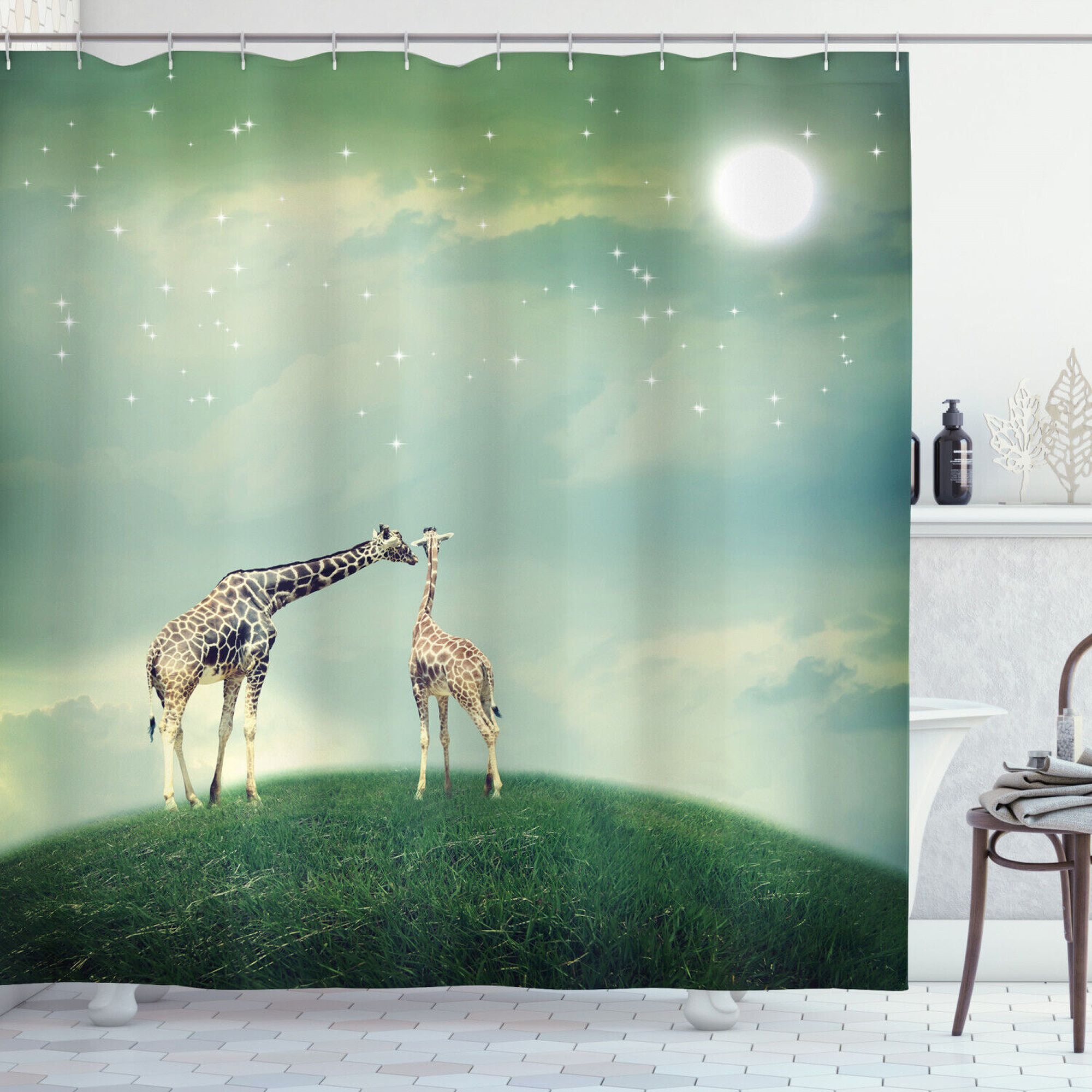 Whimsical Giraffe Shower Curtain Bring A Touch Of Magic To Your