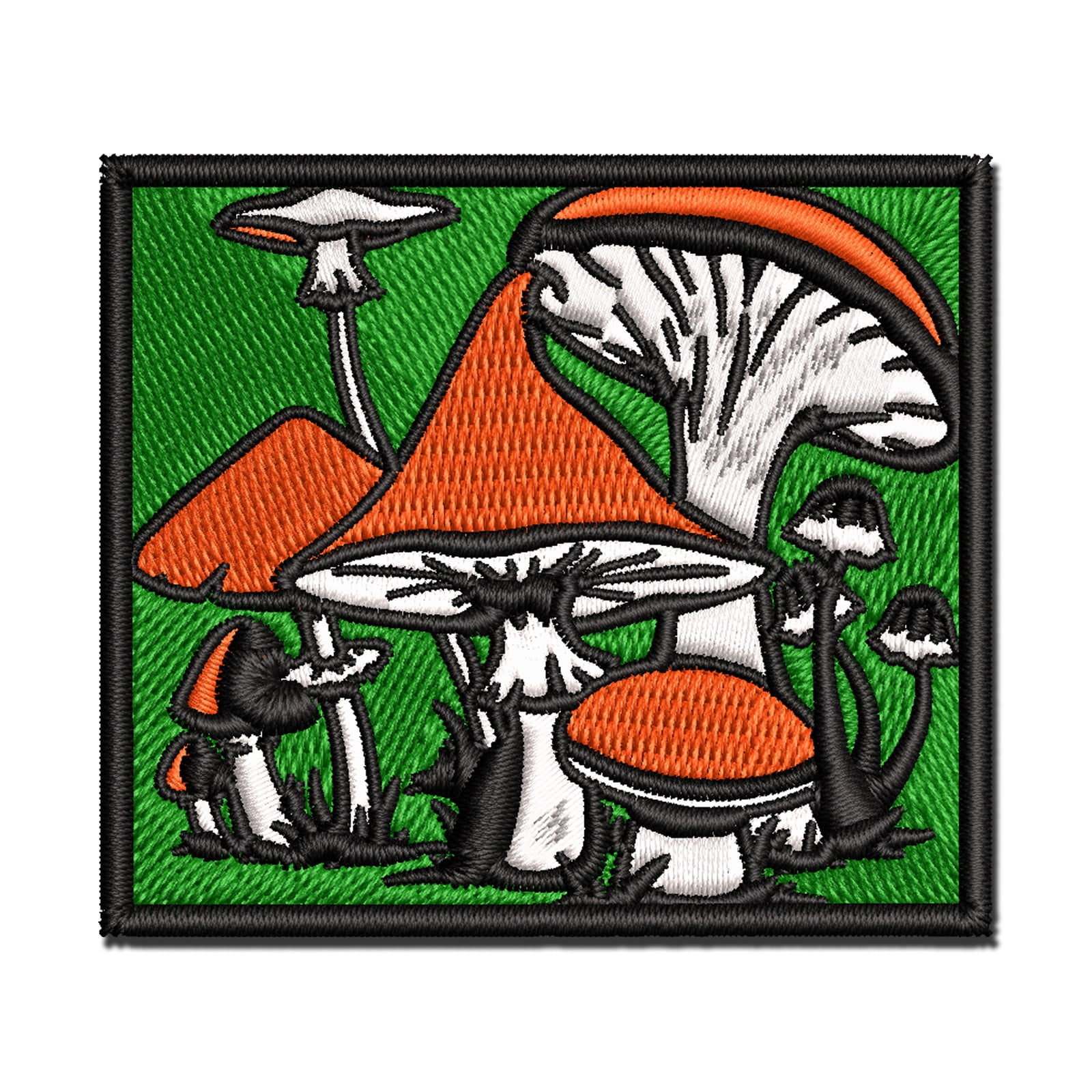 Whimsical Group of Mushrooms Fungus Fungi Applique Multi-Color ...