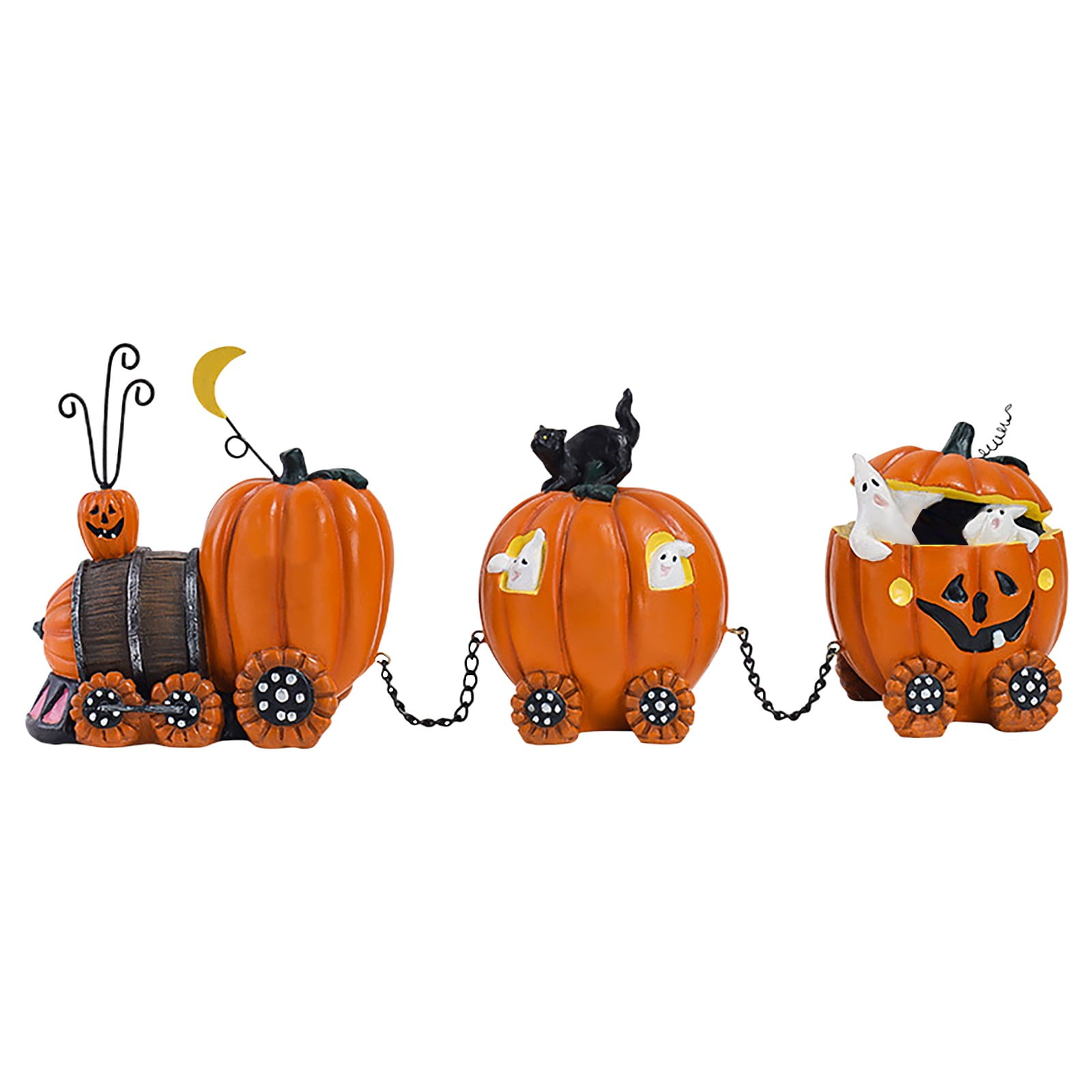 Whimsical Halloween Pumpkin Train Decor - Spooky Cute Pumpkin ...