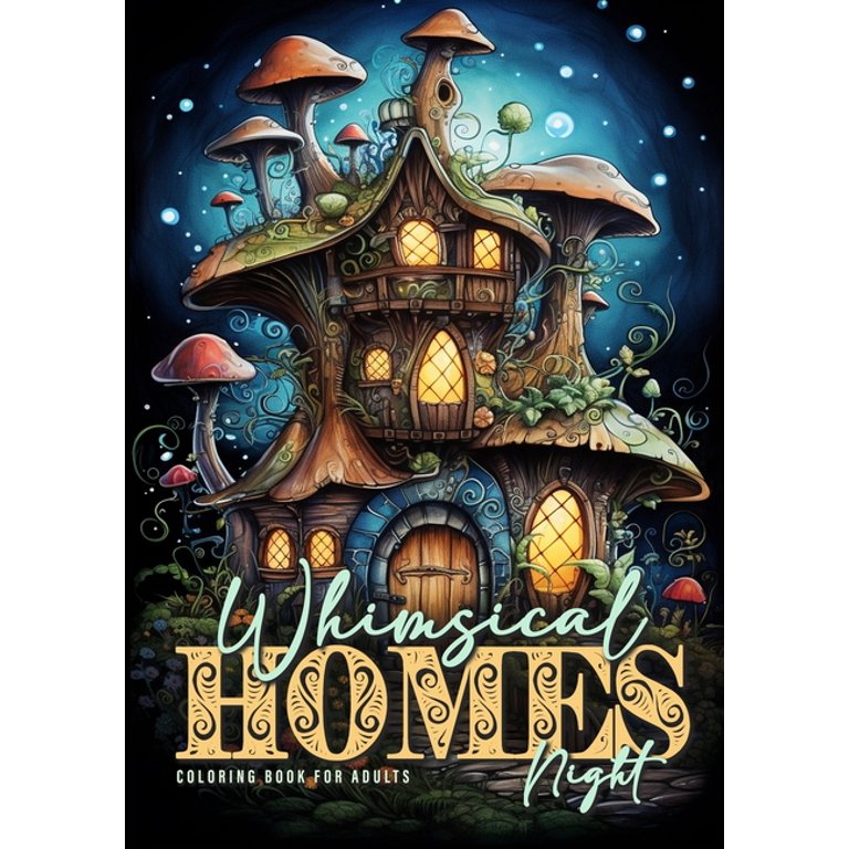 whimsical houses coloring pages