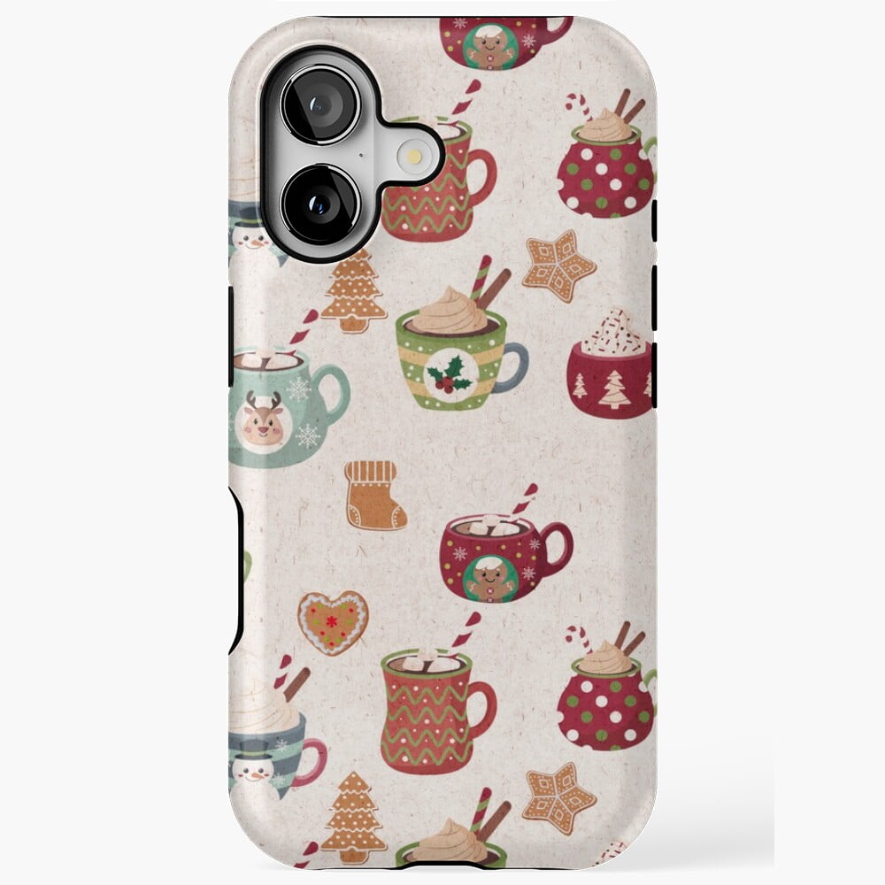 Whimsical Hot Cocoa Cozy Winter Design Case for iPhone 17 11 12 13 14 ...