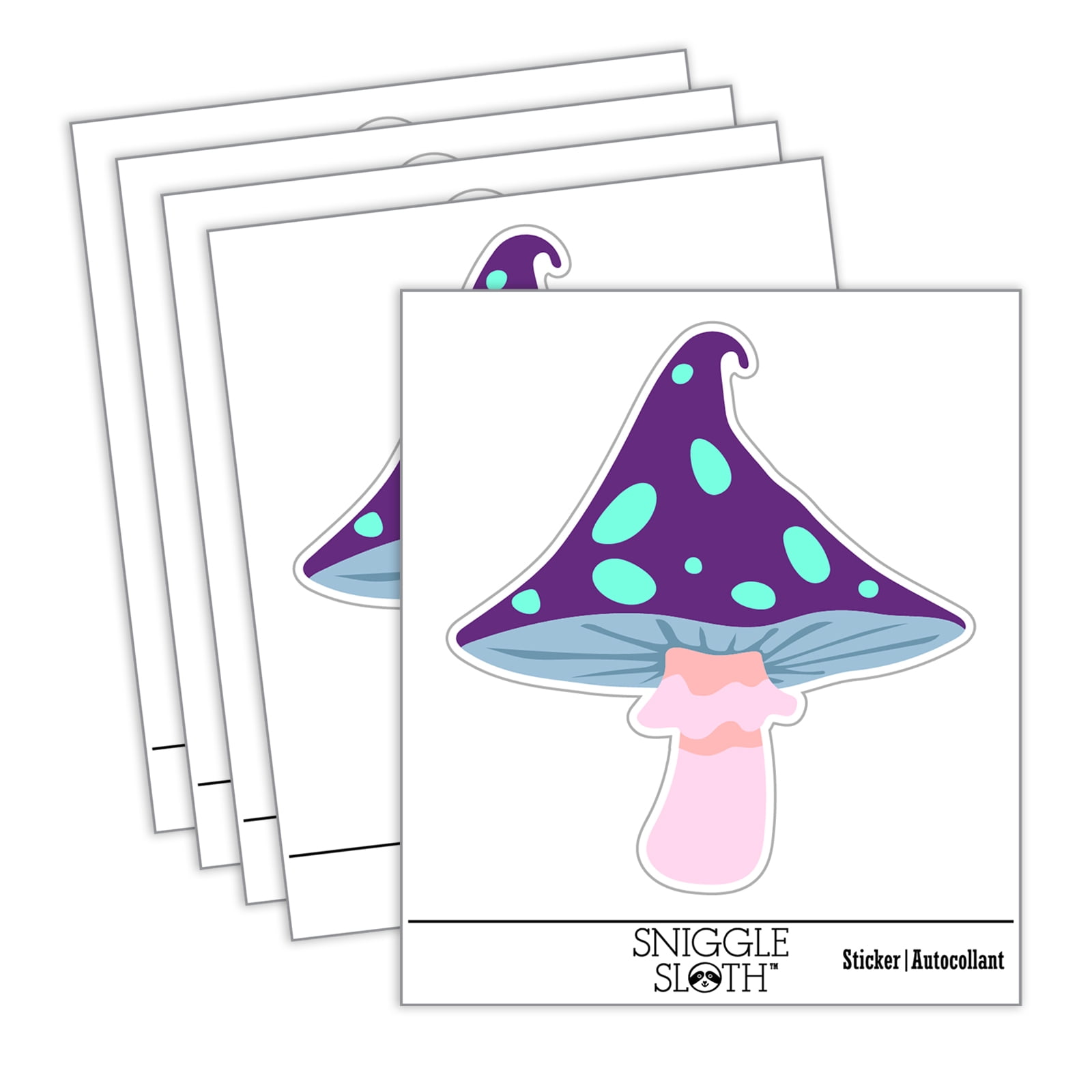 Whimsical Magical Wizard Cap Mushroom Fungi Car Window Bumper Water ...