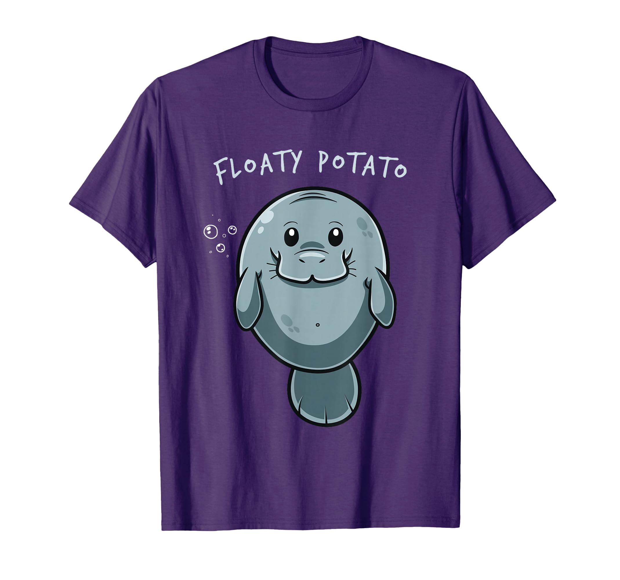 Whimsical Manatee Floaty Potato T-Shirt for Fun and Quirky Style ...