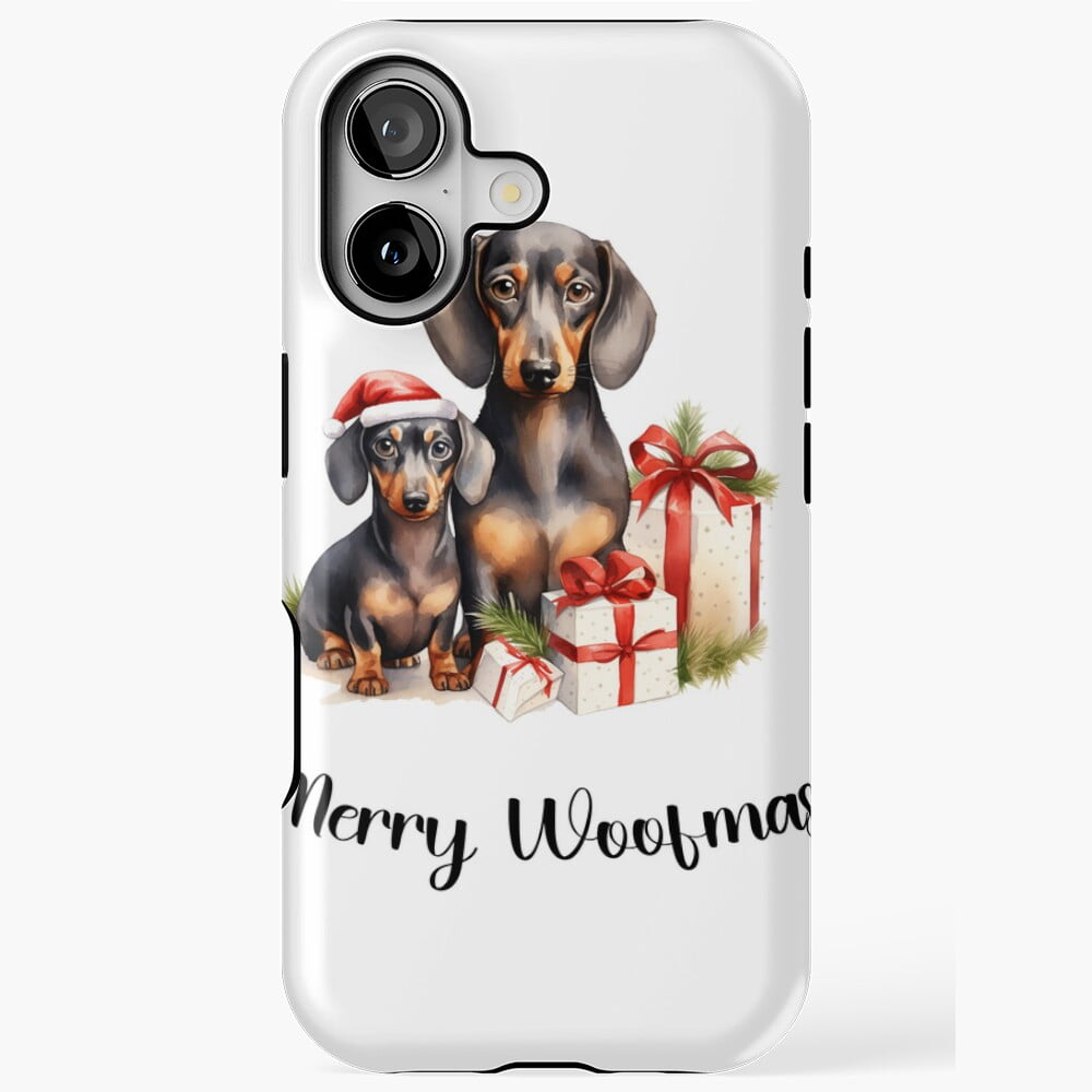 Whimsical Merry Woofmas Holiday Dogs Pattern for iPhone 17 to 11 Pro ...