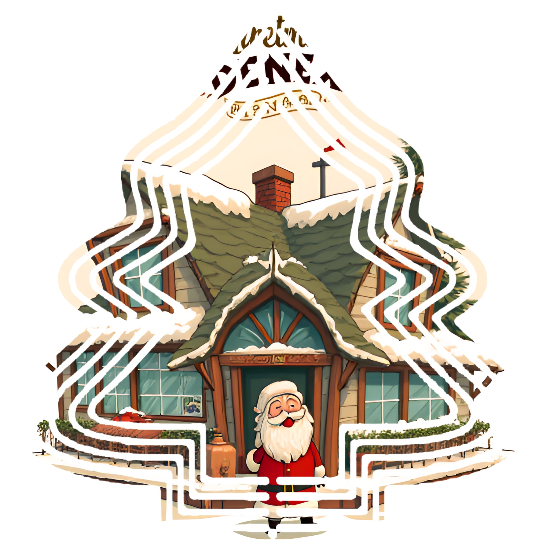 Whimsical Metal Christmas Tree Wind Spinner - Festive Garden Decoration ...