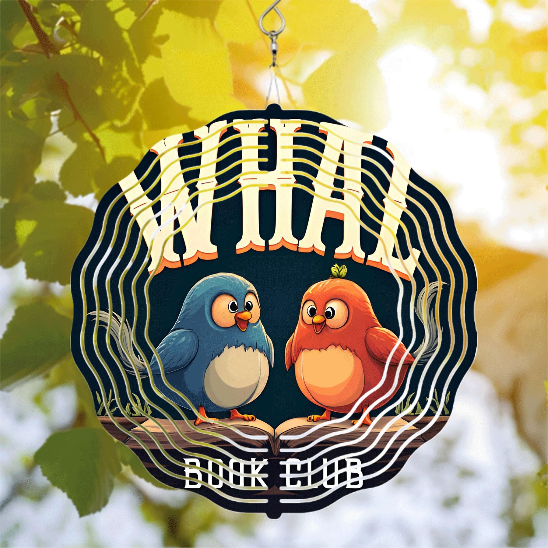 Whimsical Metal Hanging Wind Spinners & Chimes for Garden - Playful ...