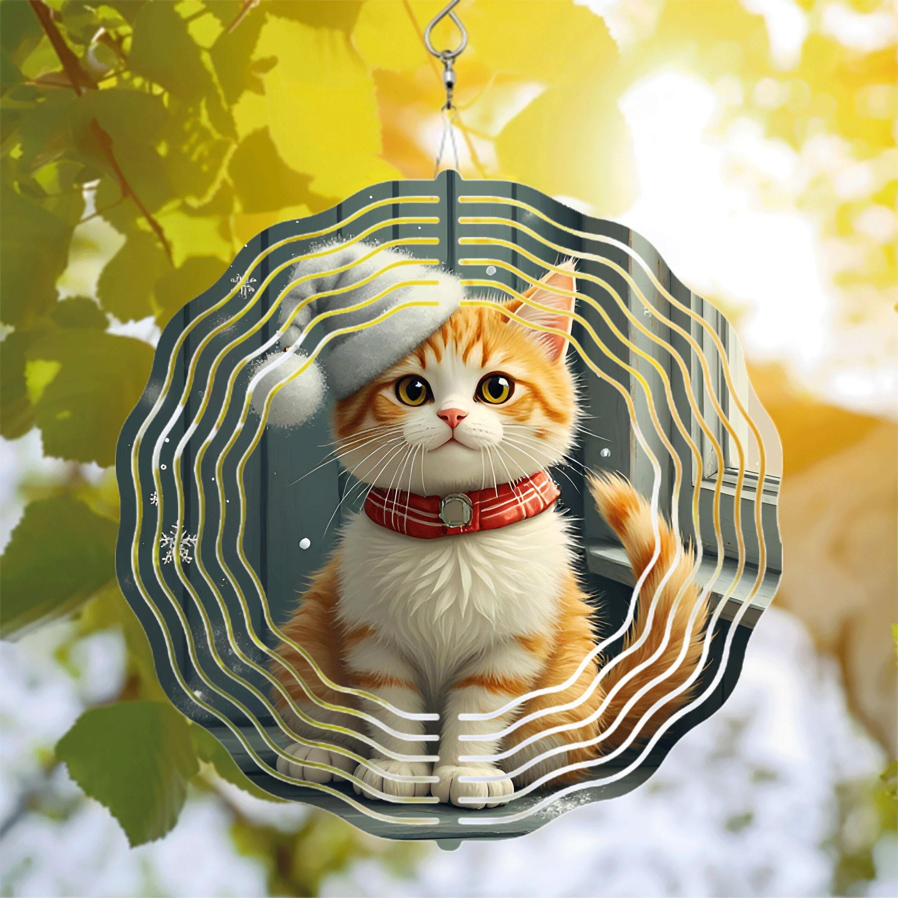 Whimsical Metal Hanging Wind Spinners & Chimes for Yard & Garden ...