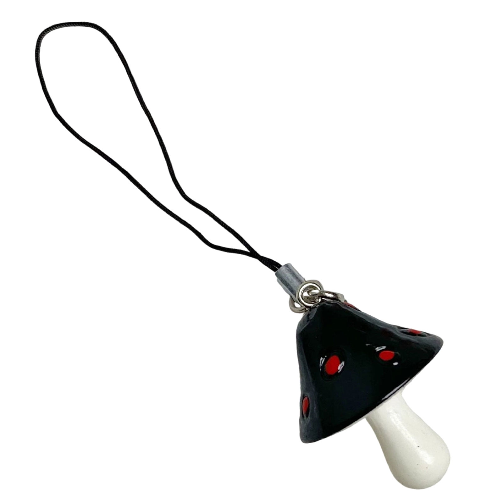 Whimsical Miniature Mushroom Keychain Colorful Sturdy Resin Materials ...