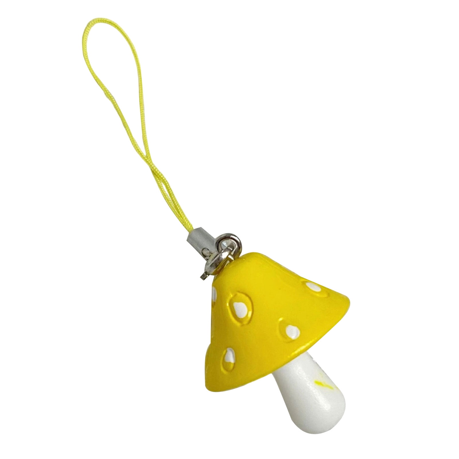 Whimsical Miniature Mushroom Keychain Colorful Sturdy Resin Materials ...