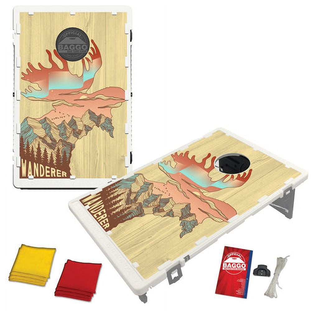 Whimsical Moose Portable 2x3 Bean Bag Toss Cornhole Style Game by BAGGO ...
