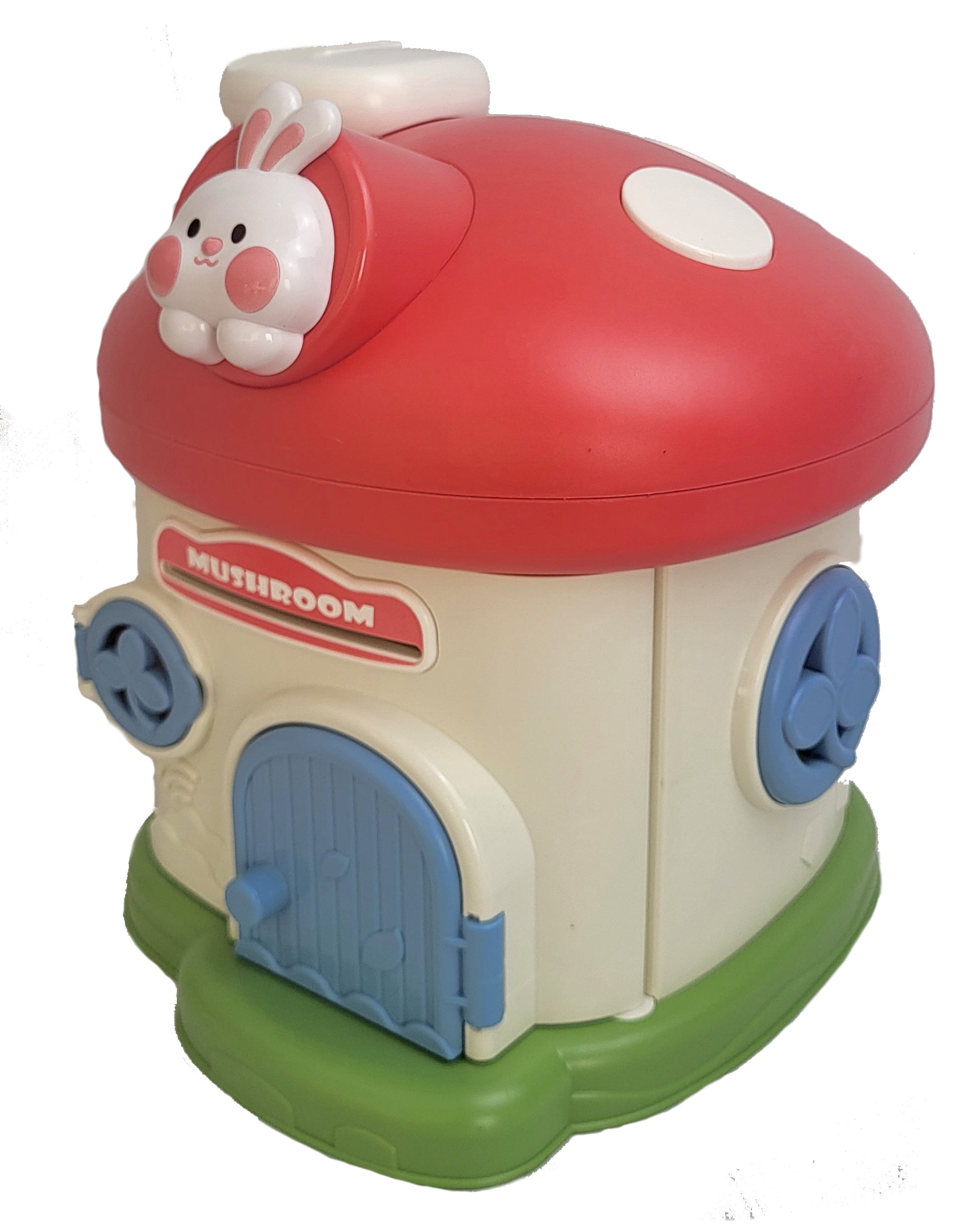 Whimsical Mushroom House Piggy Bank with Secure Lock & 2 Keys – Fun ...