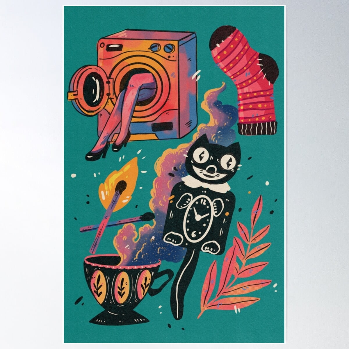 Whimsical Poster Wall Art, Modern Wall Decor For Living Room Bedroom ...