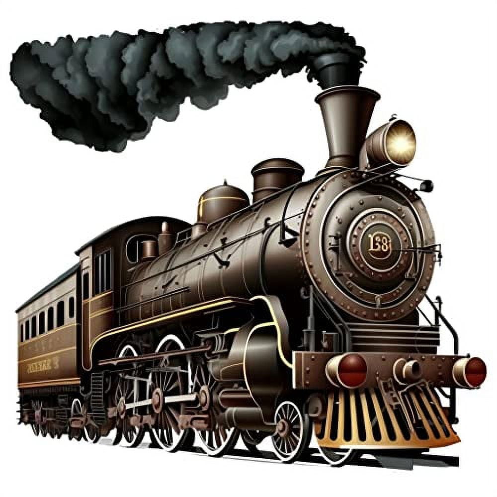 Whimsical Practicality Steam Train #10 Edible Icing Image Cake Topper ...