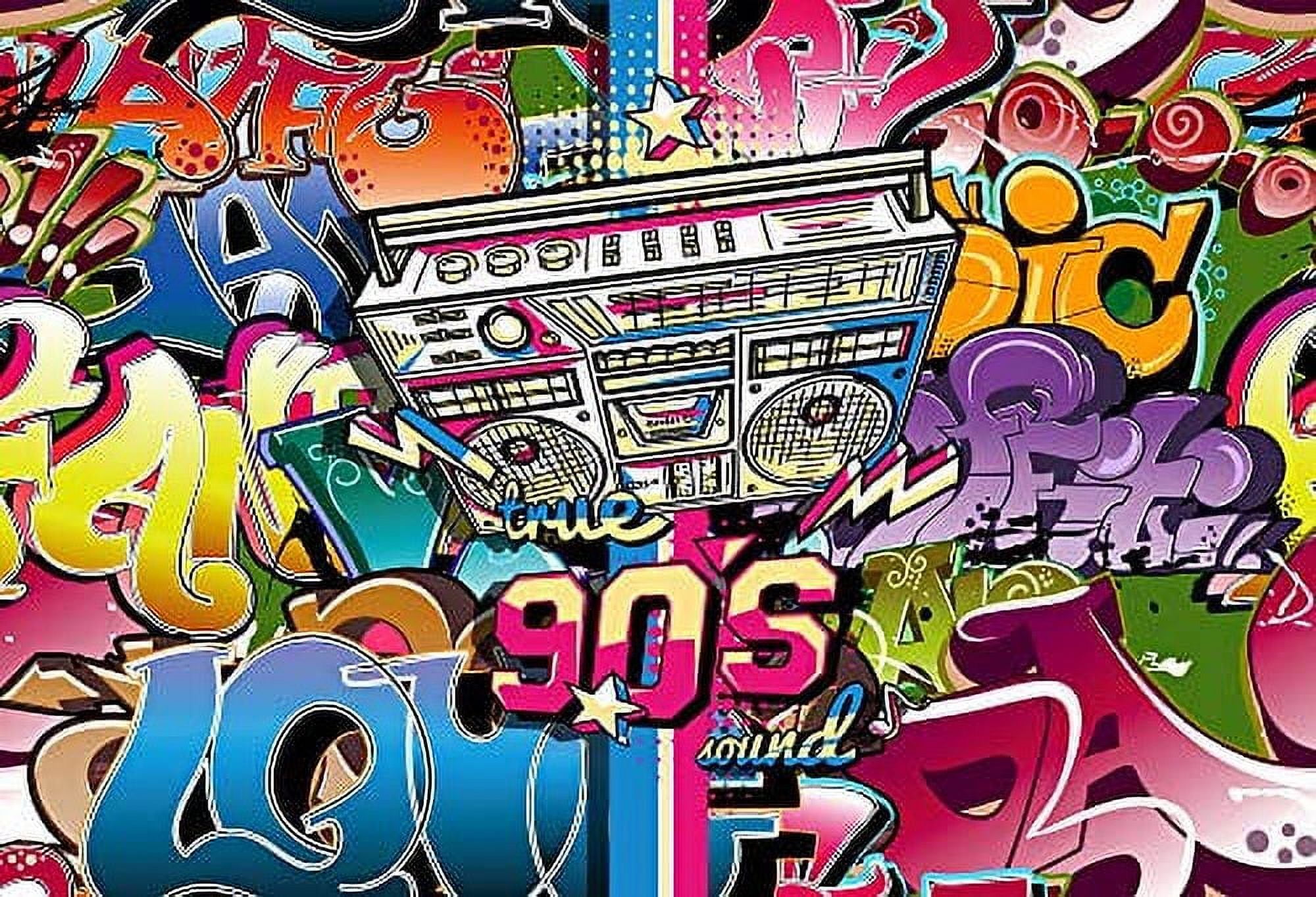 Whimsical Practicality's 90's Music Collage Edible Icing Image Cake ...