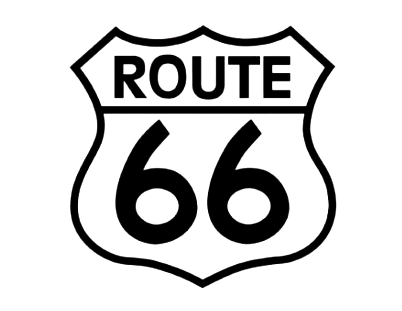 Whimsical Practicality's Classic Route 66 Sign Edible Icing Image Cake ...