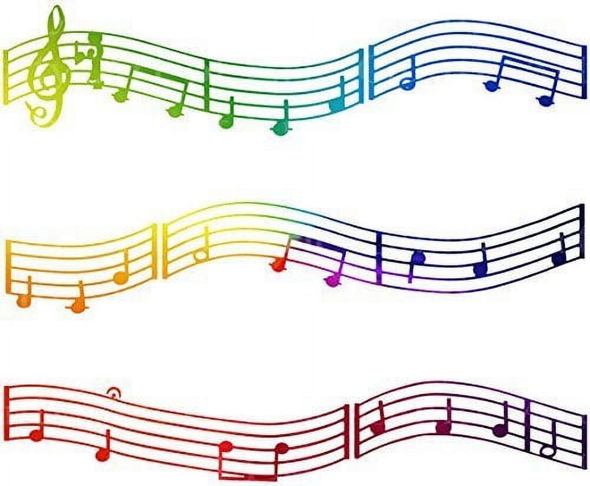 Whimsical Practicality's Colorful Music Notes Edible Icing Image Cake ...