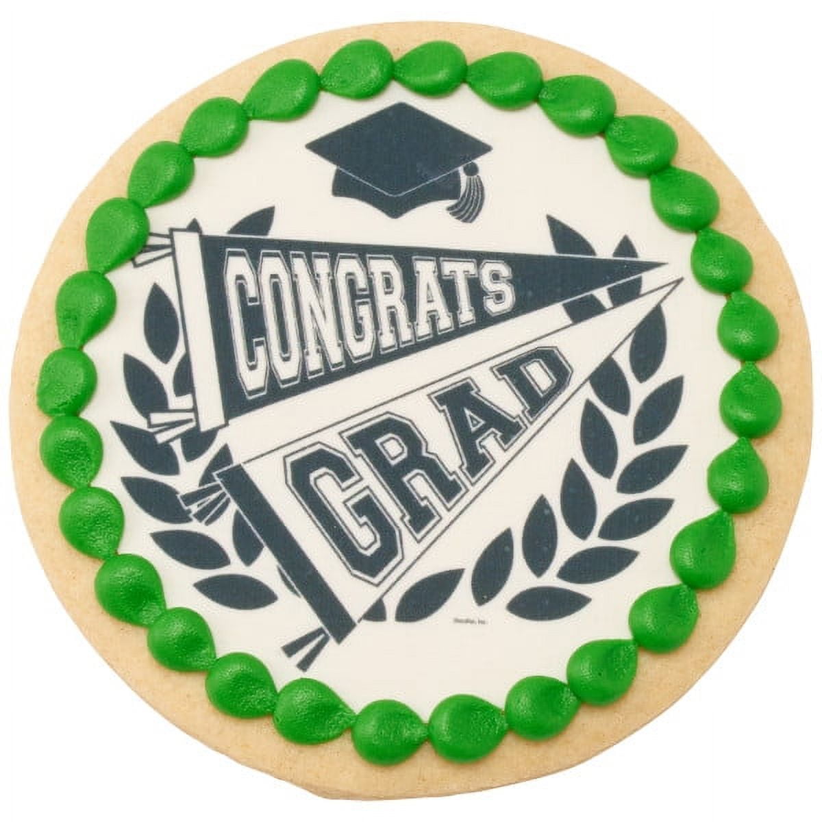 Whimsical Practicality's Congrats Grad Pennants Edible Icing Image Cake ...