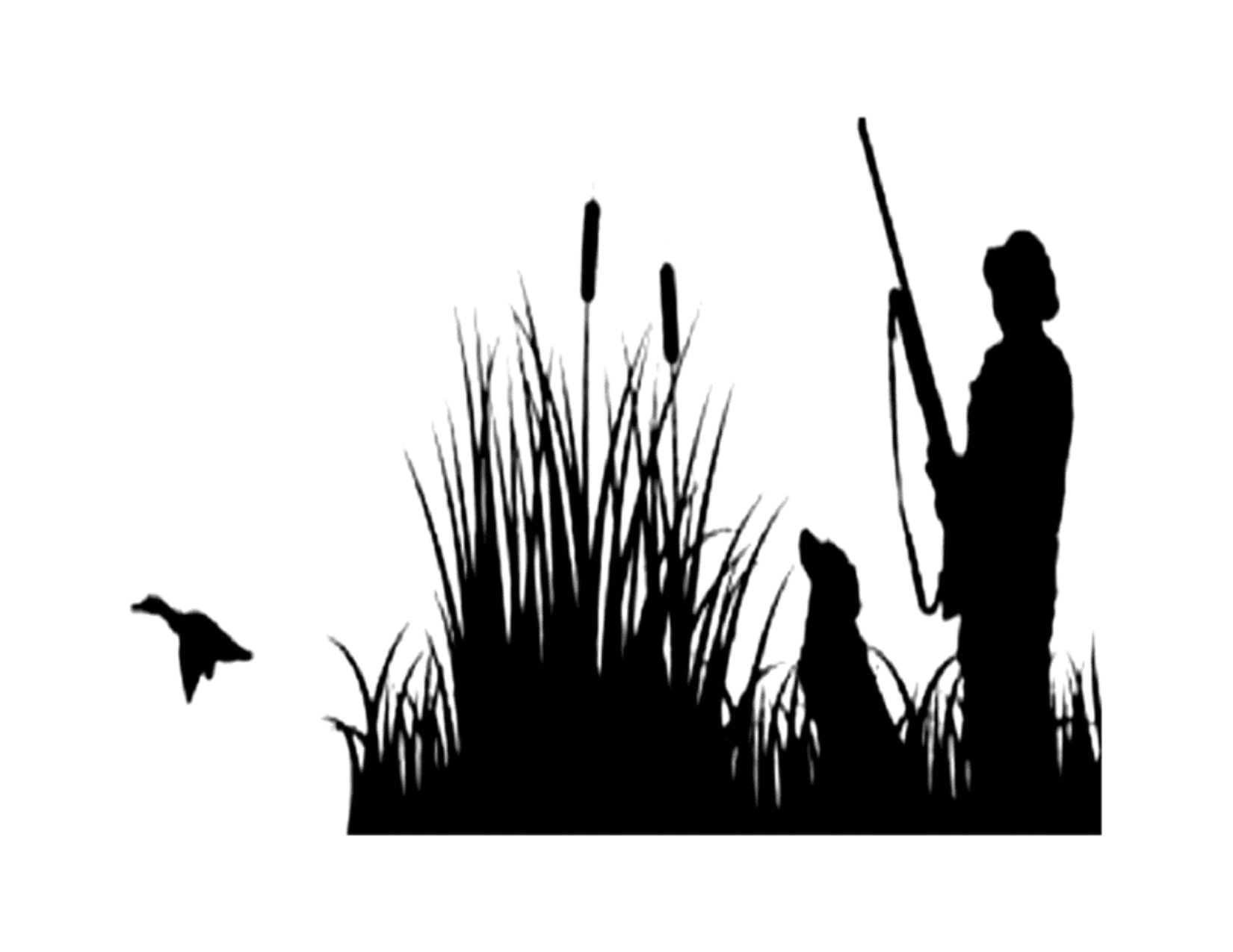 Whimsical Practicality's Duck Hunting Silhouette Edible Icing Image for ...