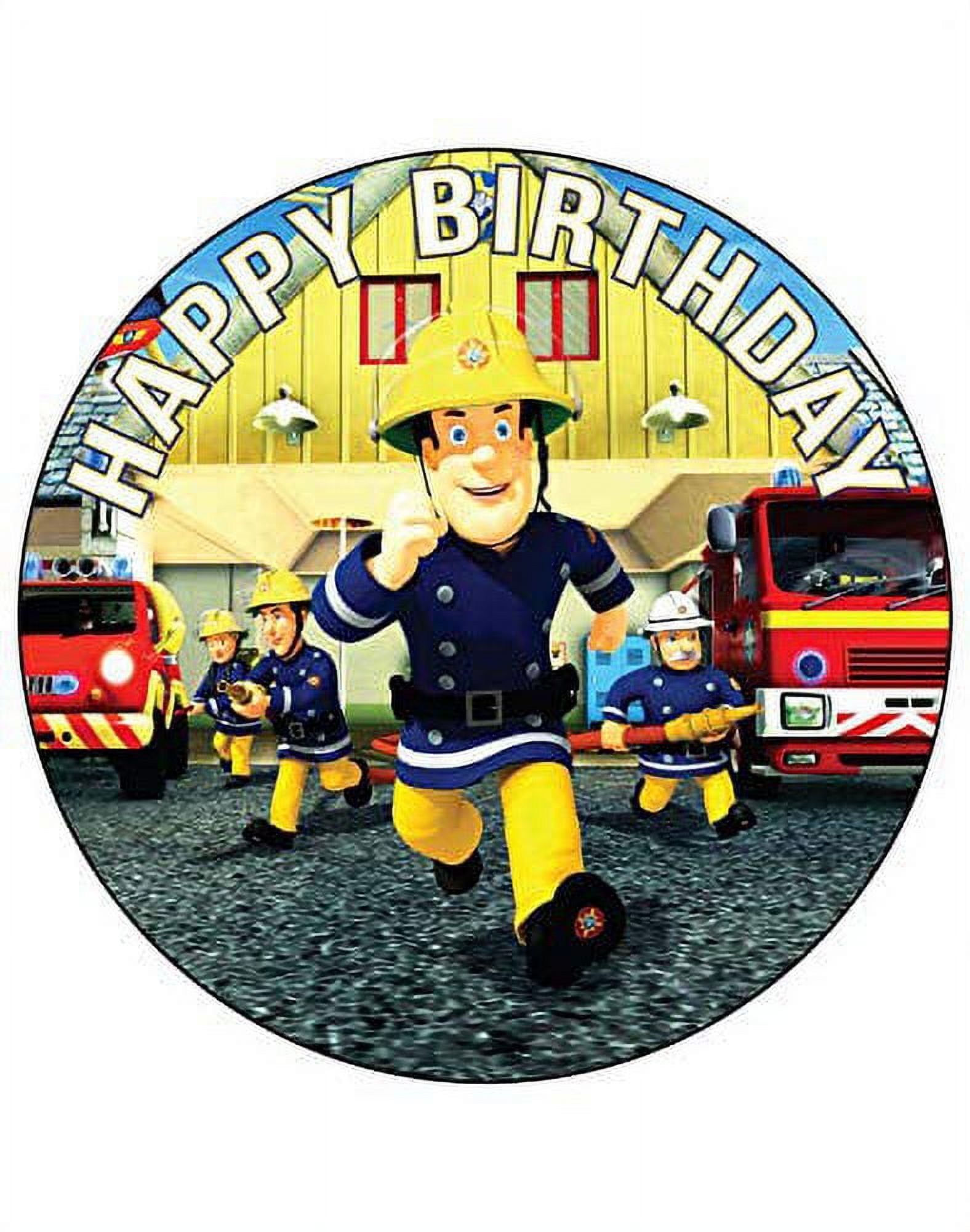 Whimsical Practicality's Fire Man Sam Edible Icing Image Cake Topper-8 ...