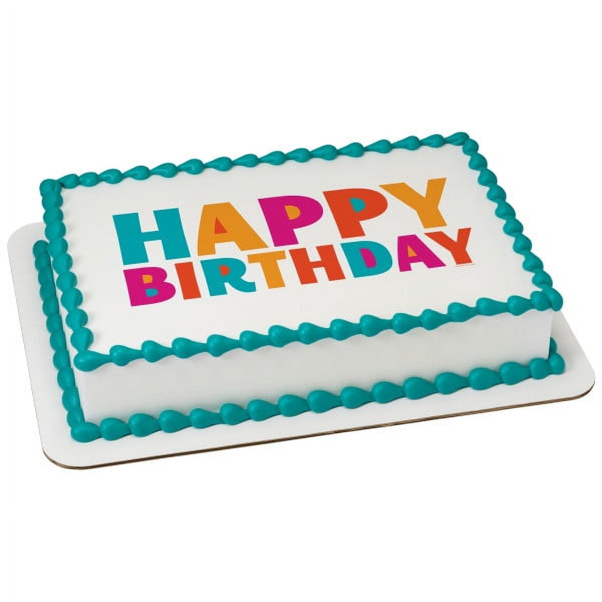 Whimsical Practicality's Happy Birthday Fiesta PhotoCake® Edible Icing ...