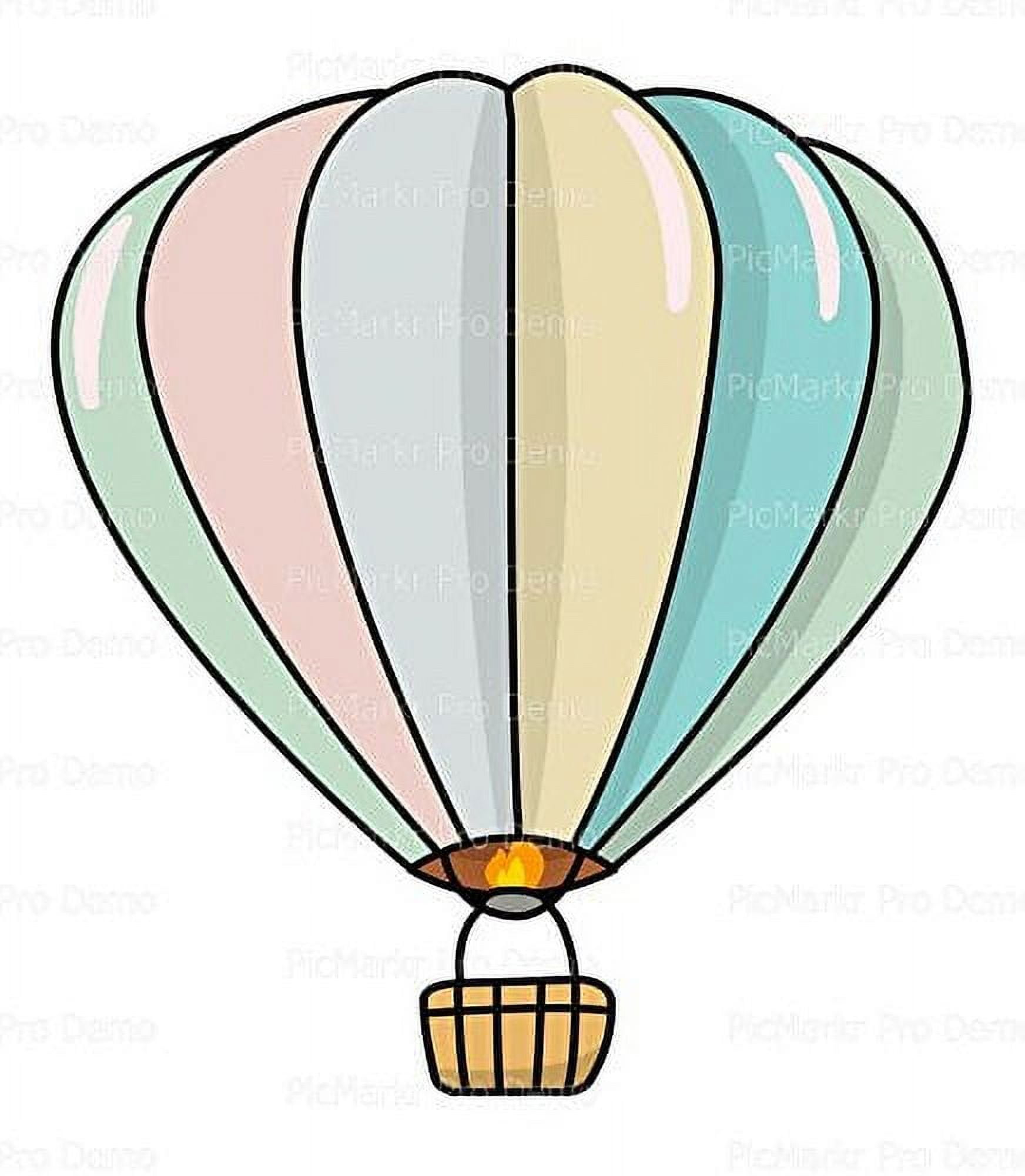 Whimsical Practicality's Pastel Hot Air Balloon Birthday - Edible Cake ...