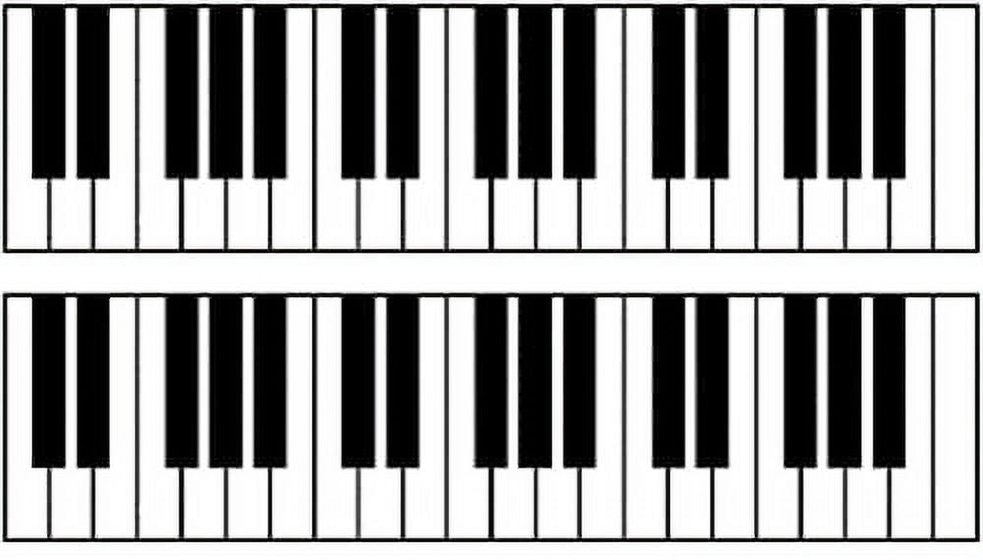 Whimsical Practicality's Piano Keys cake side Strips Edible Icing Image ...