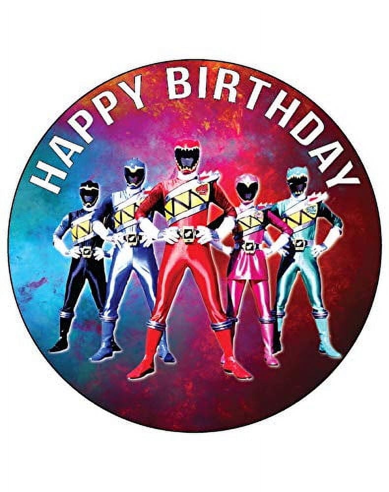 Whimsical Practicality's Power Rangers Fun Edible Icing Image Cake ...