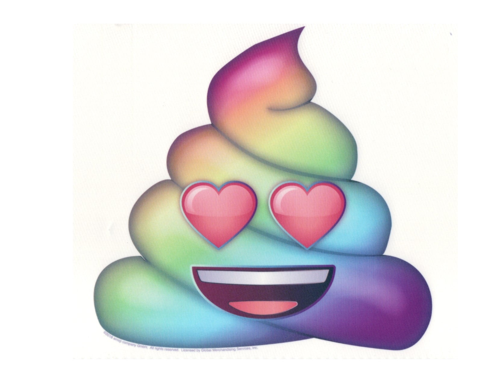 Whimsical Practicality's Rainbow Love Poo Edible Icing Image - Walmart.com