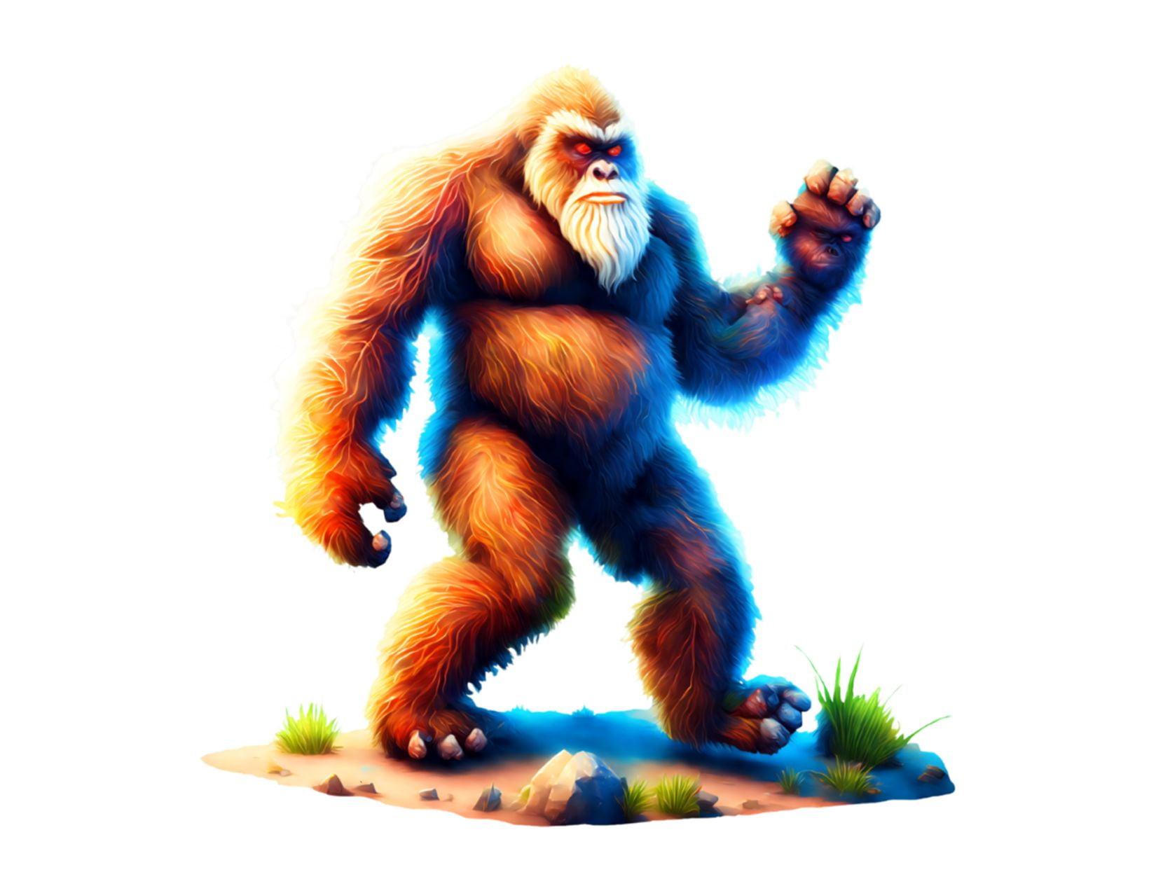 Whimsical Practicality's Sasquatch aka Bigfoot Edible Icing Image Cake ...